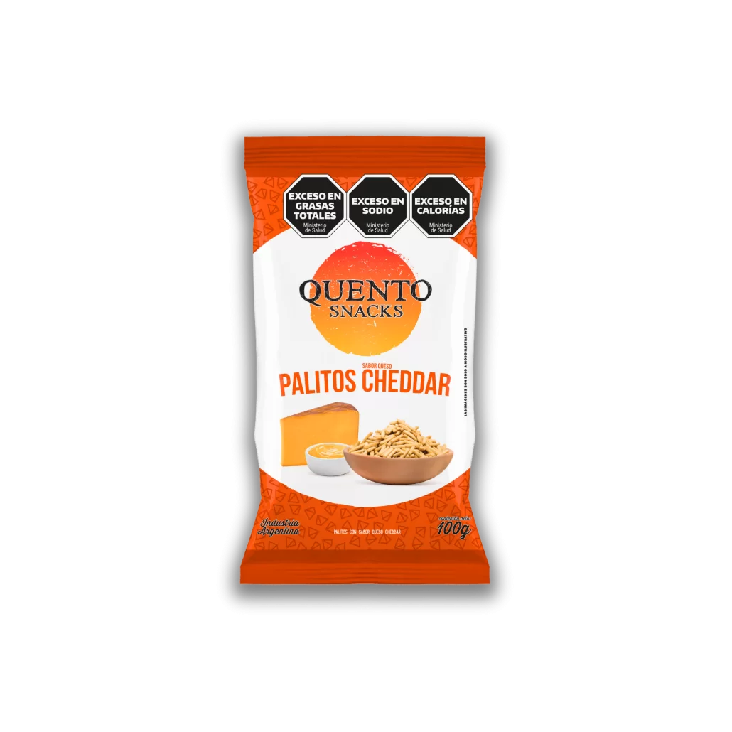 QUENTO PALITOS CHEDDAR 27X100G