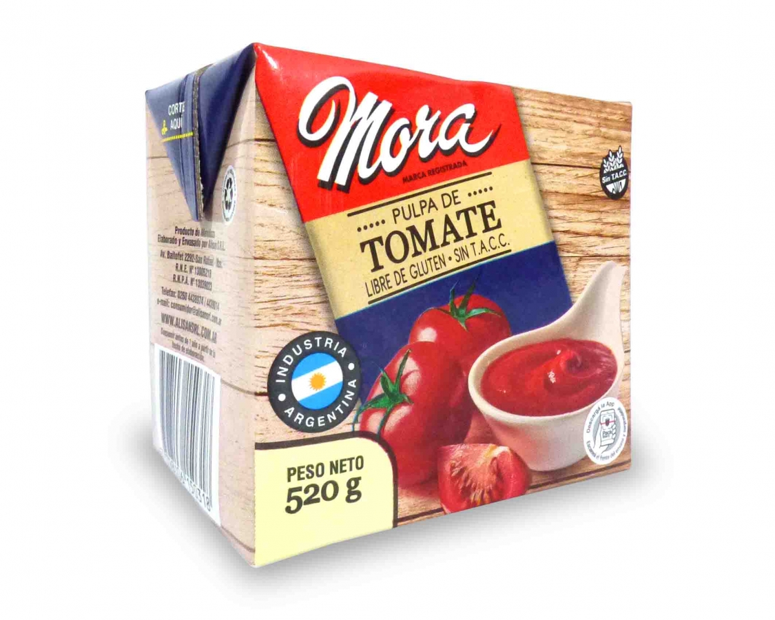 PURE DE TOMATE MORA 12 X520GR